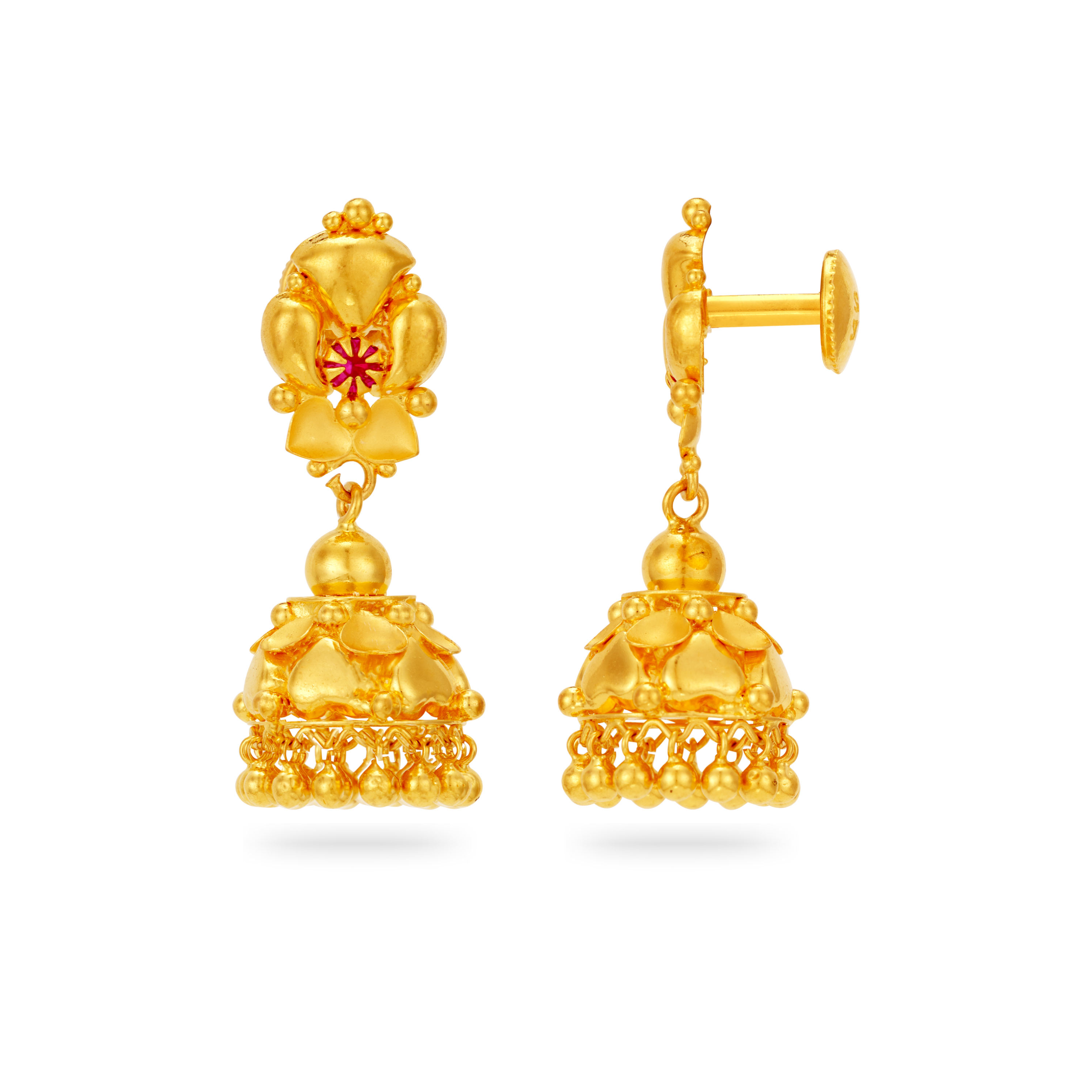 Traditional Fancy 22K Gold Jhumka Earring